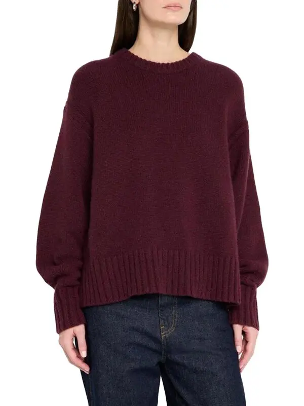 Guest In Residence Cashmere Crewneck Sweater - Fig