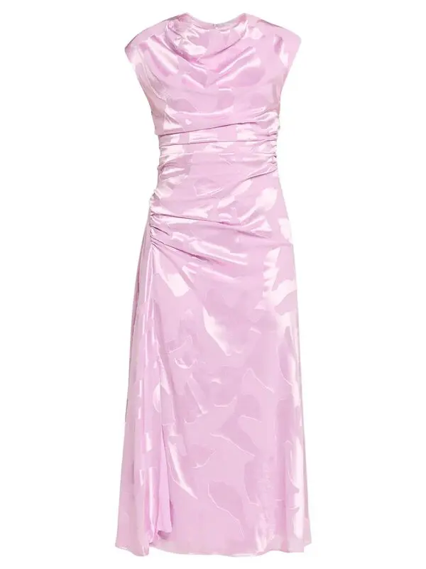 Simkhai Burke Draped Midi Dress - Orchid