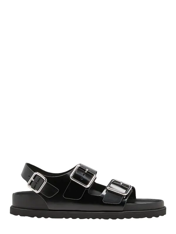 BIRKENSTOCK Milano Leather Sandals - Black