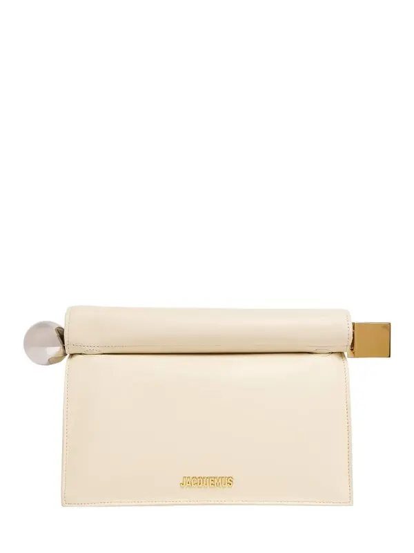 Jacquemus La Pochette Rond Clutch - Light Ivory