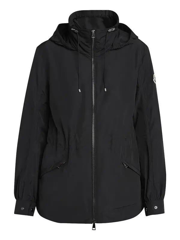 Moncler Technical Twill Short Parka - Black