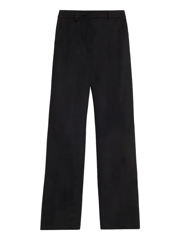 Max Mara Straight-leg Wool Trousers - Black