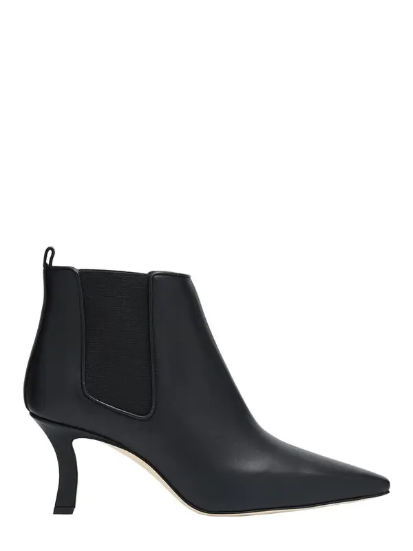 Manolo Blahnik Dildalta Leather Booties - Black