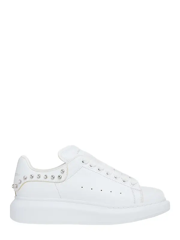 Alexander McQueen Studded Oversized Sneakers - Bone/crystal