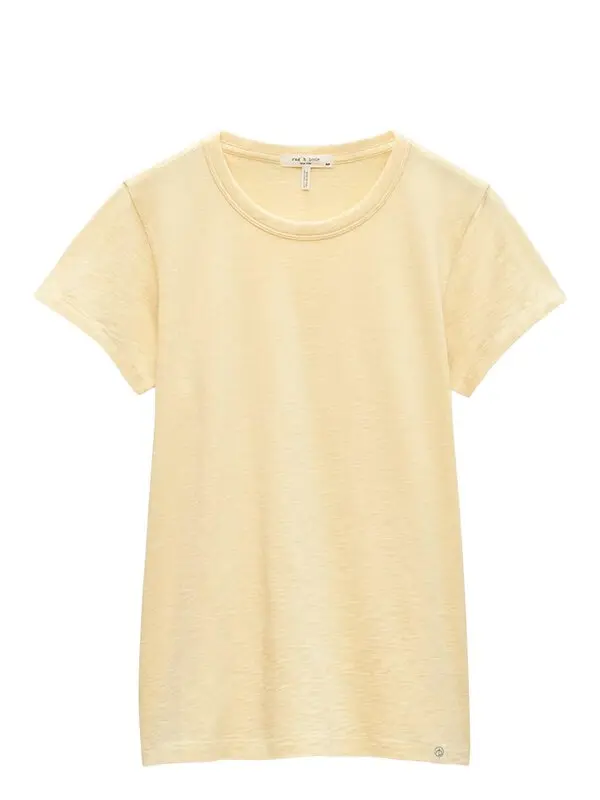 Rag & Bone Slub Crewneck Tee - Sunlt