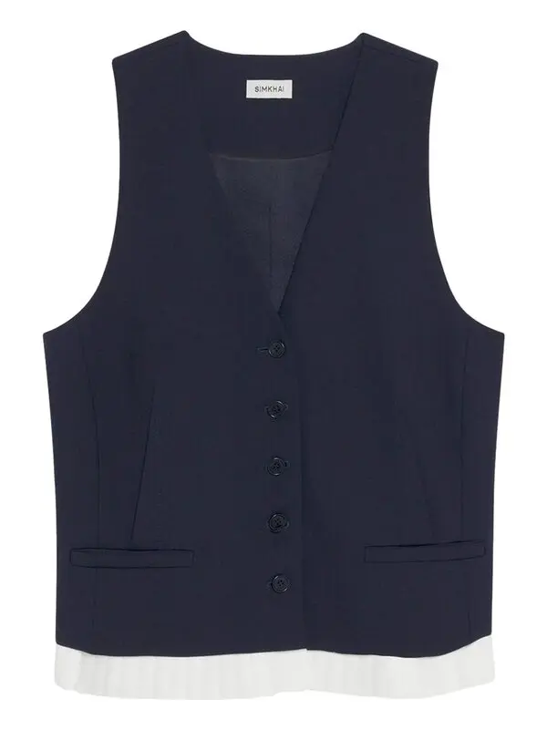 Simkhai Laiken Suiting Vest - Midnight