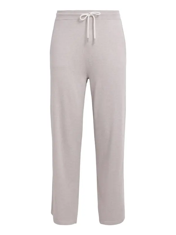 N.peal Cotton-silk-cashmere Wide-leg Sweatpants - Grey