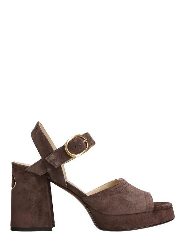 Valentino Garavani Fawcette Heeled Sandals - Brown