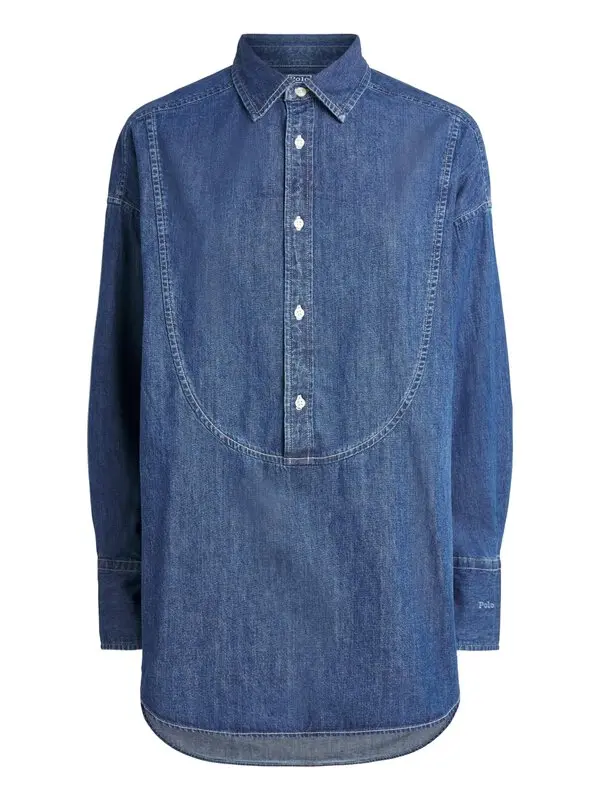 Polo Ralph Lauren Denim Half-placket Shirt - Blue