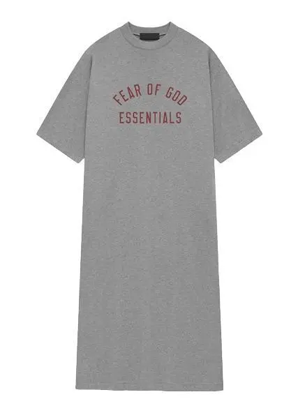 Fear Of God Essentials Triblend 3/4 Sleeve Dress - Dark Heather