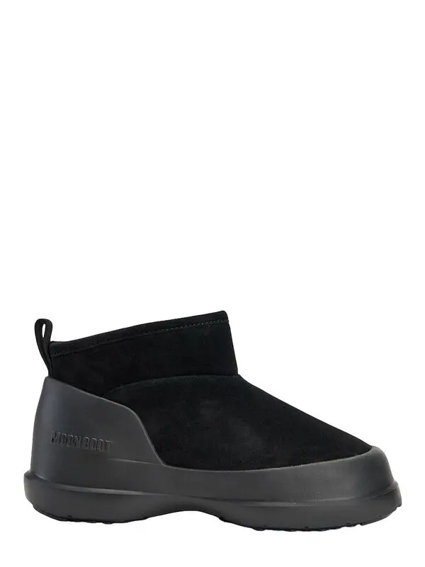 Moon Boot Luna Low Suede Boots - Black
