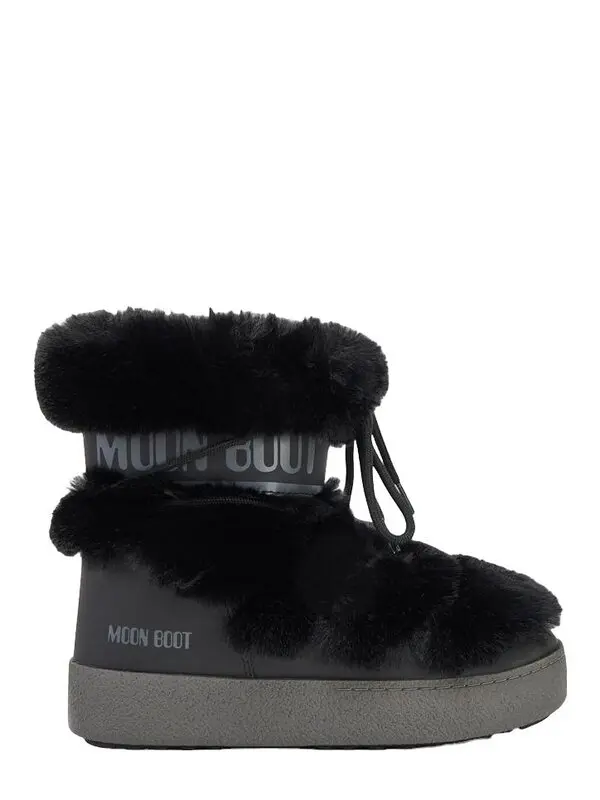 Moon Boot Ltrack Faux Fur Wp Boots - Black