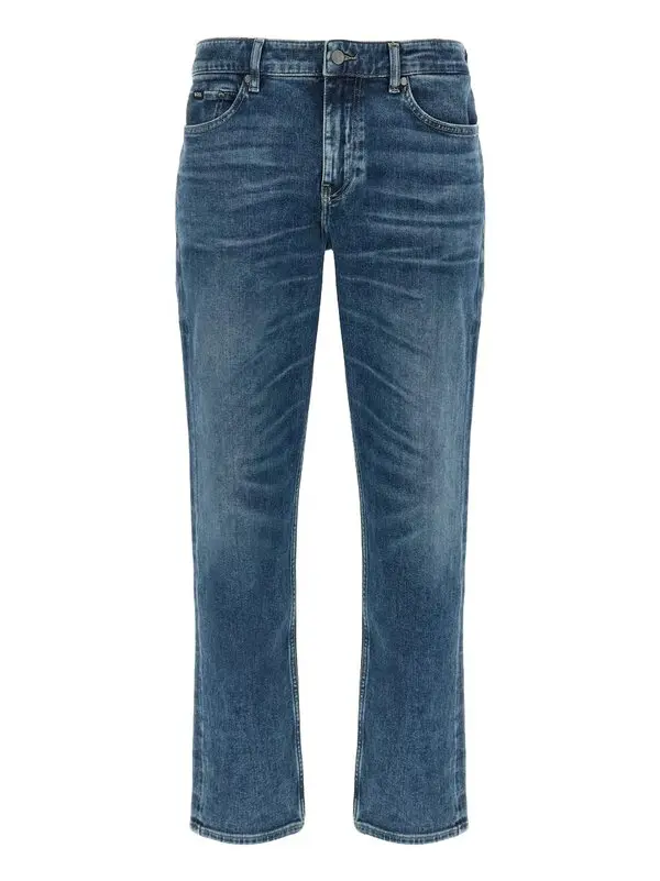 Hugo Boss C-delaware Stretch Cotton Denim Jeans - Blue