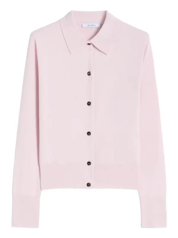 Max Mara Fine Wool Cardigan - Pink