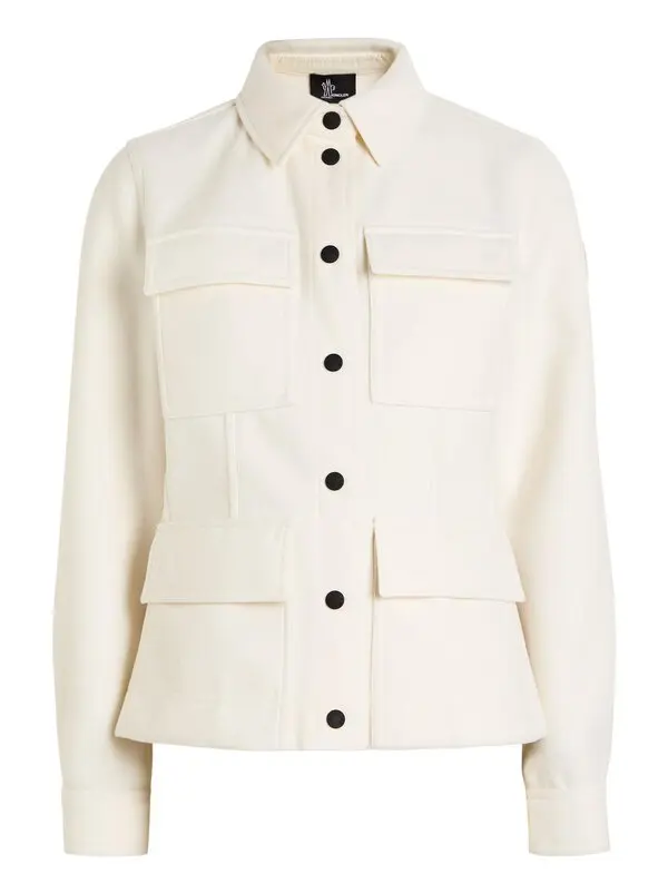 Moncler Felt Shirt - Cream