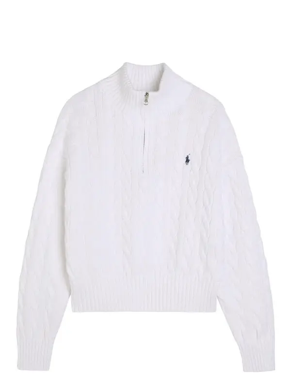 Ralph Lauren Cable-knit Cotton Jumper - White
