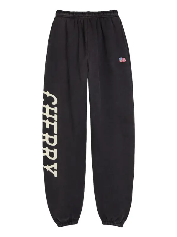 CHERRY LOS ANGELES Hollywood Logo Cotton Sweatpants - Black