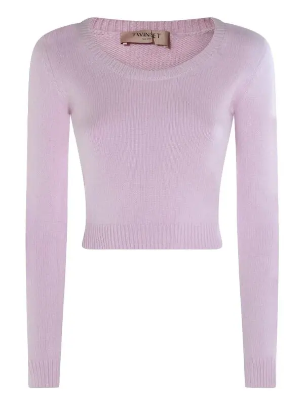 TWINSET Viscose Blend Knitwear - Pink Lavender