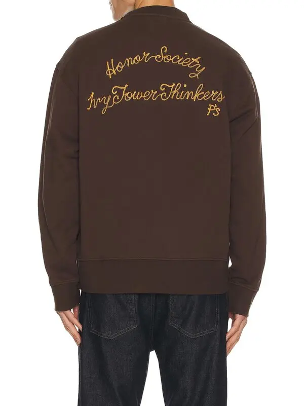 President's Class 57 Crew Sweatshirt - Washed Brown