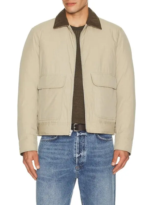 Rag & Bone Derrick Filled Jacket - Light Oatmeal