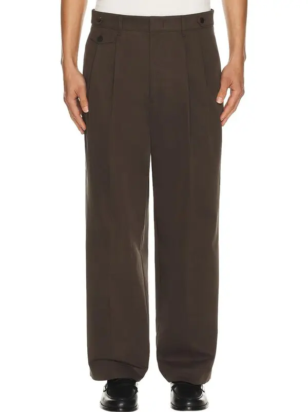 LE17SEPTEMBRE Two Tuck Trousers - Brown