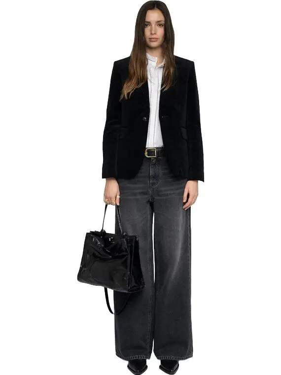 Zadig&Voltaire Vavy Velvet Blazer - Black