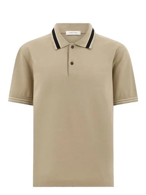 FERRAGAMO Short Sleeve Polo Shirt - Stripe