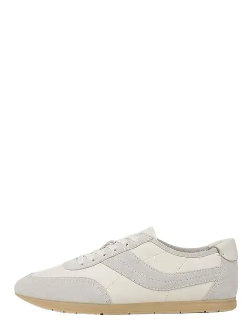 Vince Leather And Suede Runner Sneakers - White