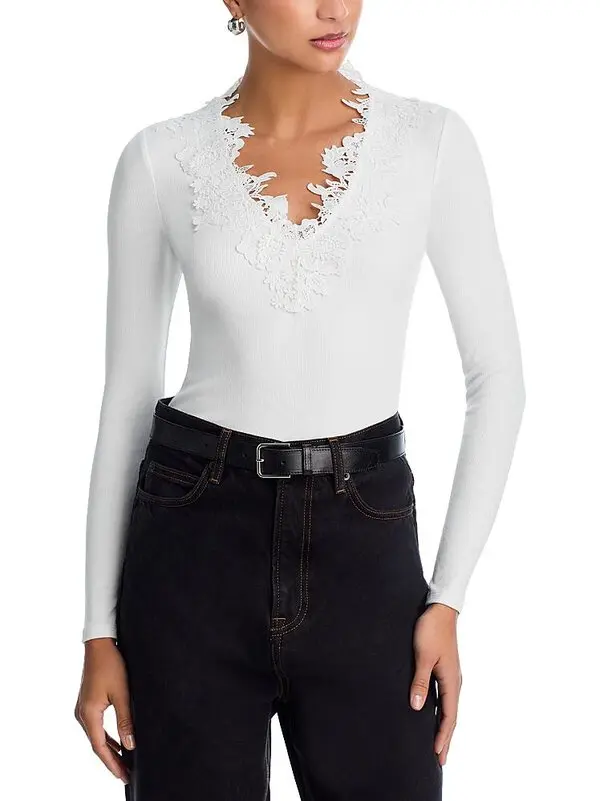 Generation Love Piper Lace Top - White