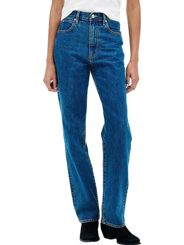 SLVRLAKE London High-rise Straight Jeans - La Woman
