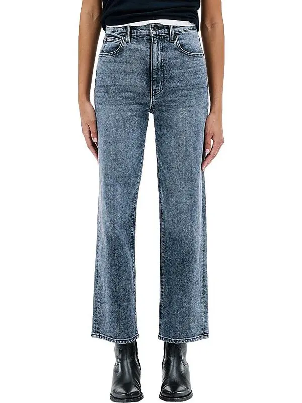 SLVRLAKE London High-rise Straight Jeans - Worlds Turning