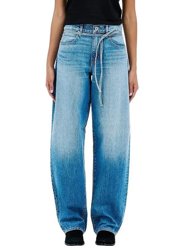 SLVRLAKE Hailey Low Rise Barrel Jeans - Day Dreamer