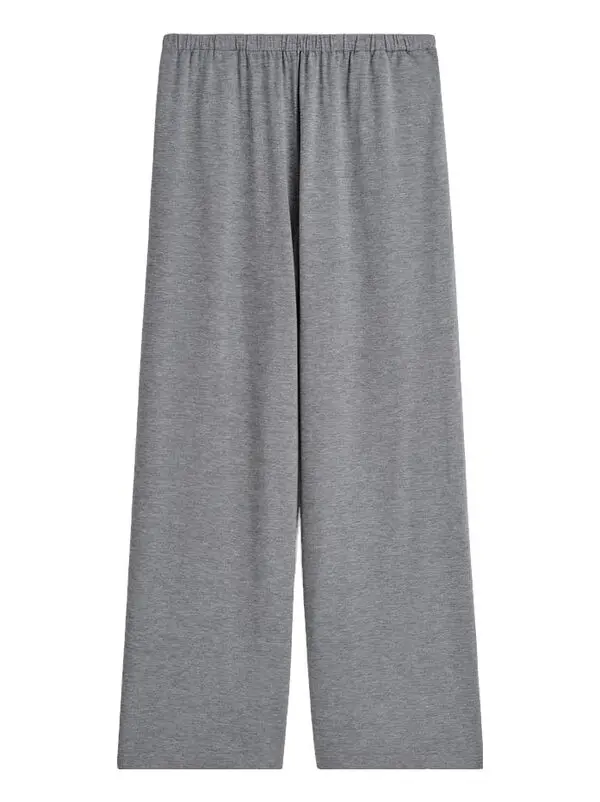 Cos Fluid Jersey Wide-leg Pants - Gray