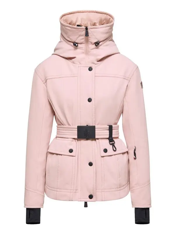 Moncler Isle Hooded Insulated Ski Jacket - Pink