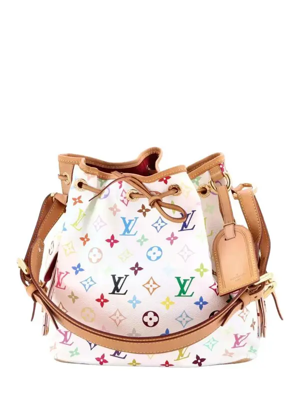 LOUIS VUITTON Petit Noe Handbag Monogram Multicolor Bucket Bag - Multicolour
