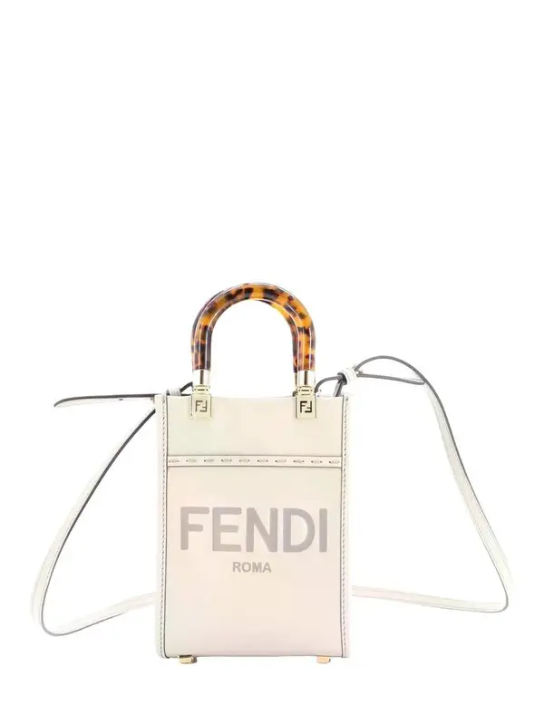 Fendi Sunshine Shopper Mini Tote - Green