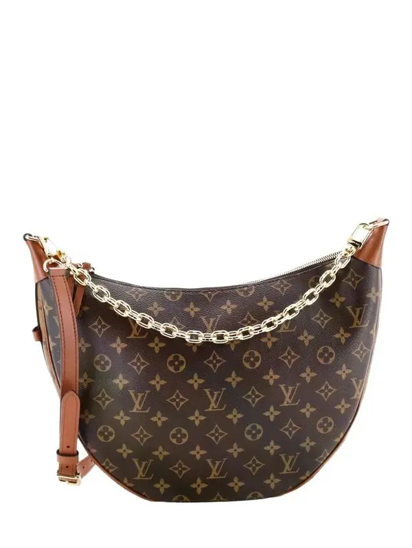 LOUIS VUITTON Loop Reverse Monogram Canvas Hobo Bag - Brown