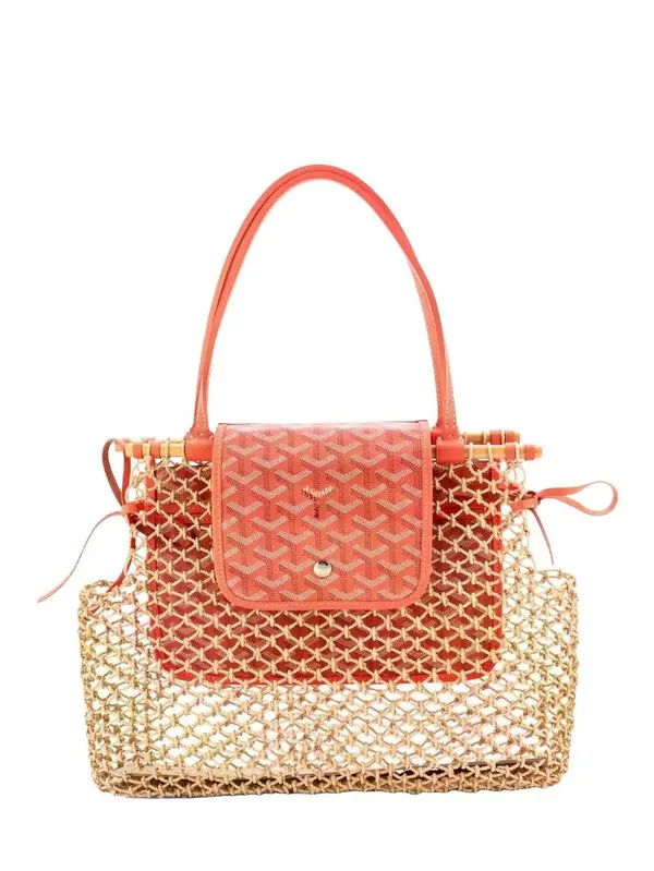 Goyard Aligre Raffia Net Tote Bag - Neutrals