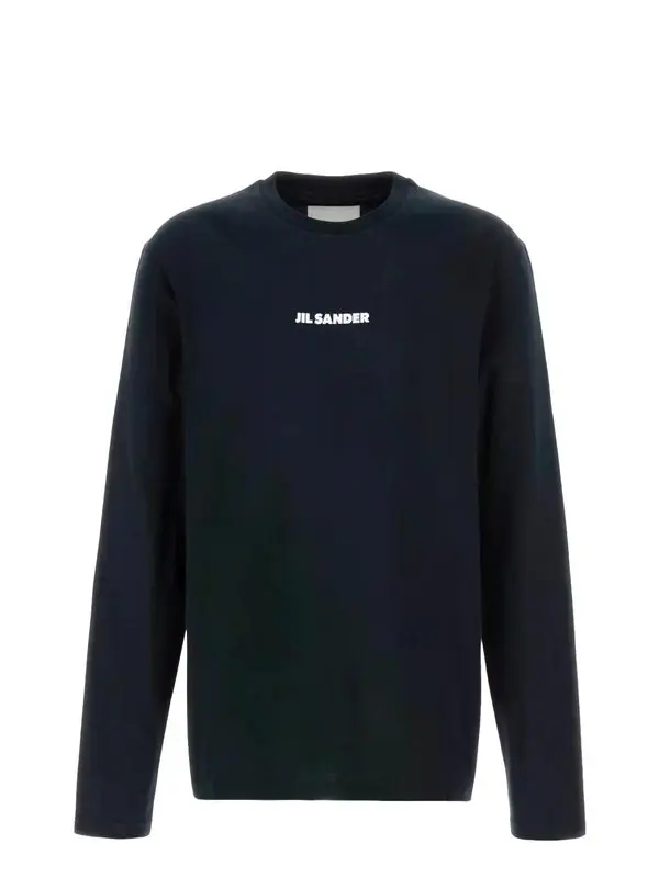 JIL SANDER Logo Long-sleeve T-shirt - Blue