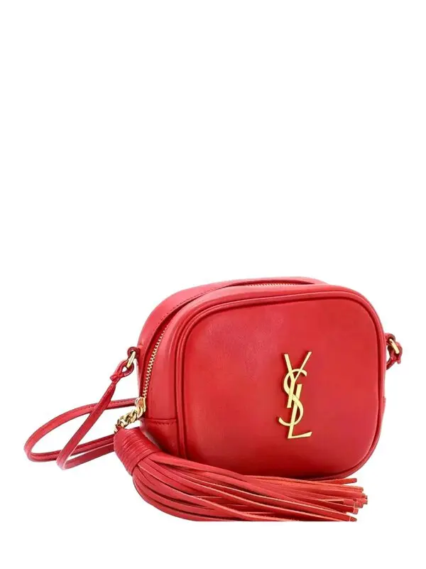 Saint Laurent Classic Monogram Blogger Crossbody Bag - Red
