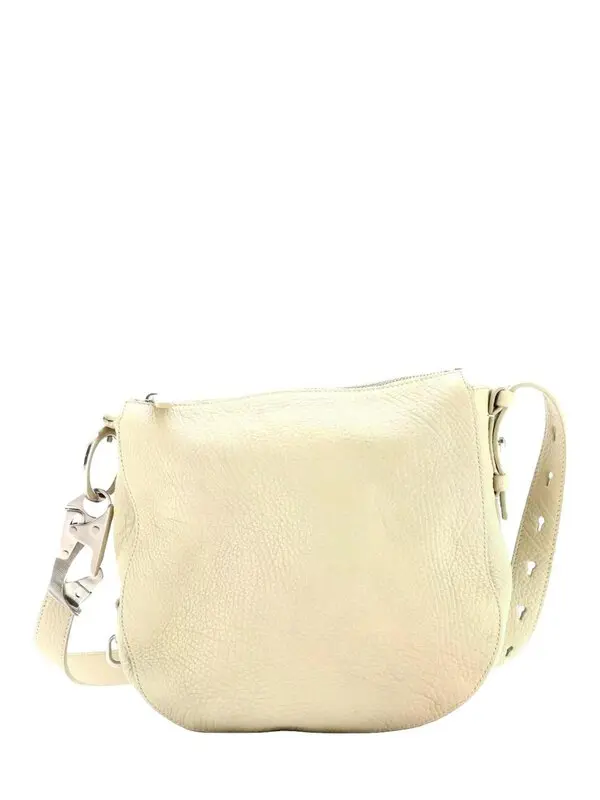 Burberry Knight Leather Small Shoulder Bag - Green