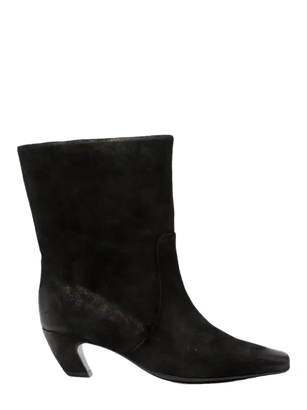 MARC ELLIS 50mm Square-toe Boots - Black
