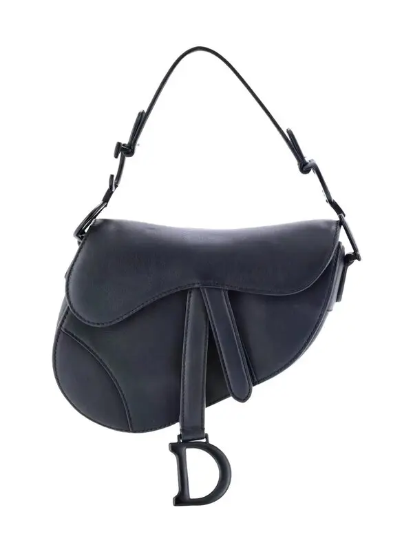 Dior Ultra Matte Saddle Mini Shoulder Bag - Black