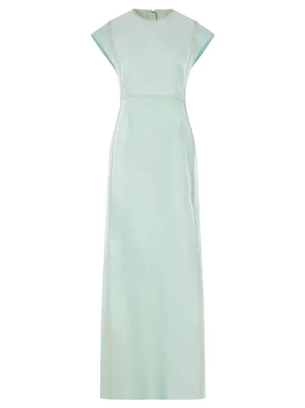 JIL SANDER Short-sleeve Maxi Dress - Blue
