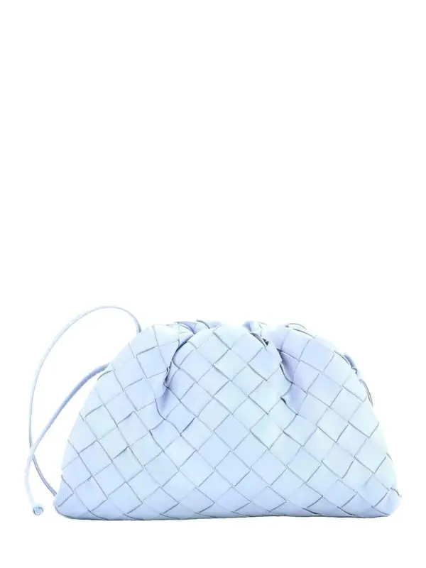 Bottega Veneta Intrecciato Nappa Mini Pouch Crossbody Bag - Blue