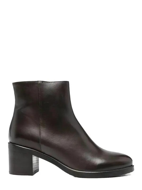 PAOLA PARISI 60mm Zip-up Ankle Boots - Brown