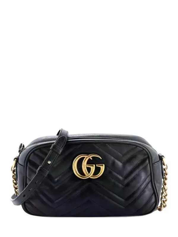 Gucci Gg Marmont Small Shoulder Bag - Black