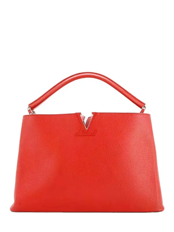 LOUIS VUITTON Capucines Mm Satchel - Red