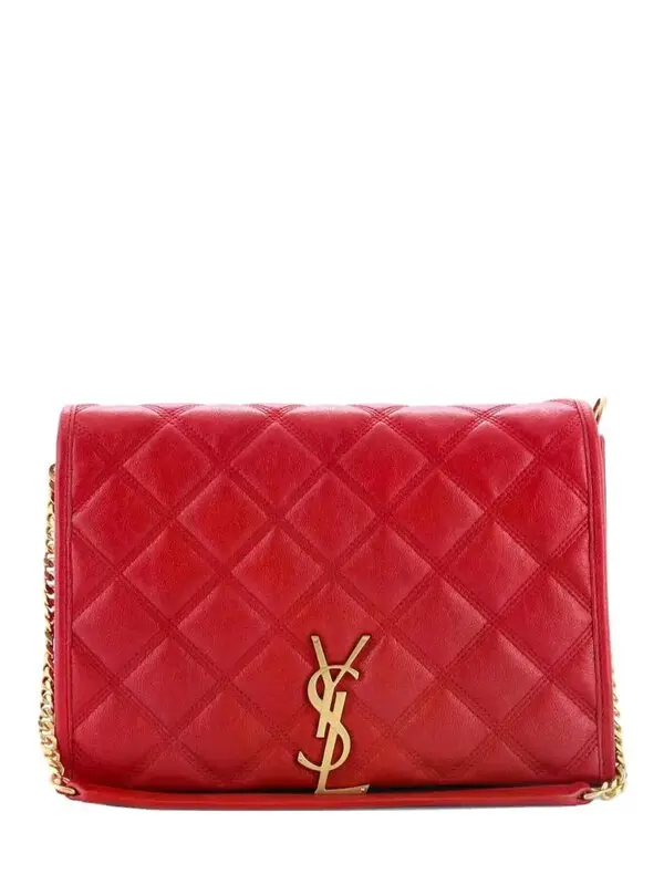 Saint Laurent Becky Quilted Mini Shoulder Bag - Red