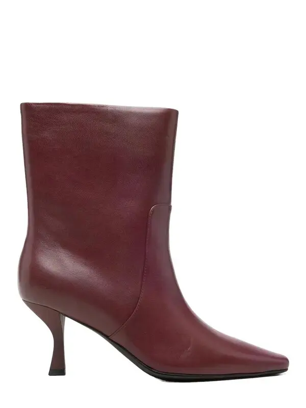 MARC ELLIS 65mm Pointed-toe Ankle Boots - Red